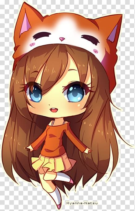 Free: Brown haired female chibi anime character, Chibi Drawing Art ...