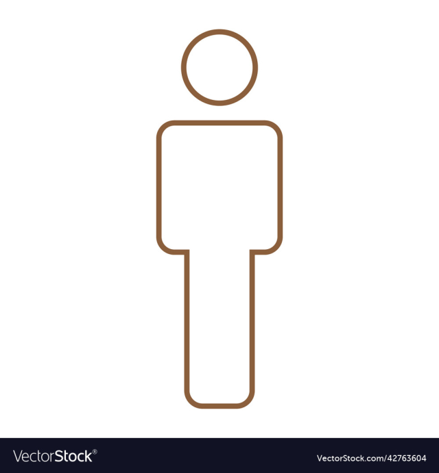 Free: brown man line art icon - nohat.cc