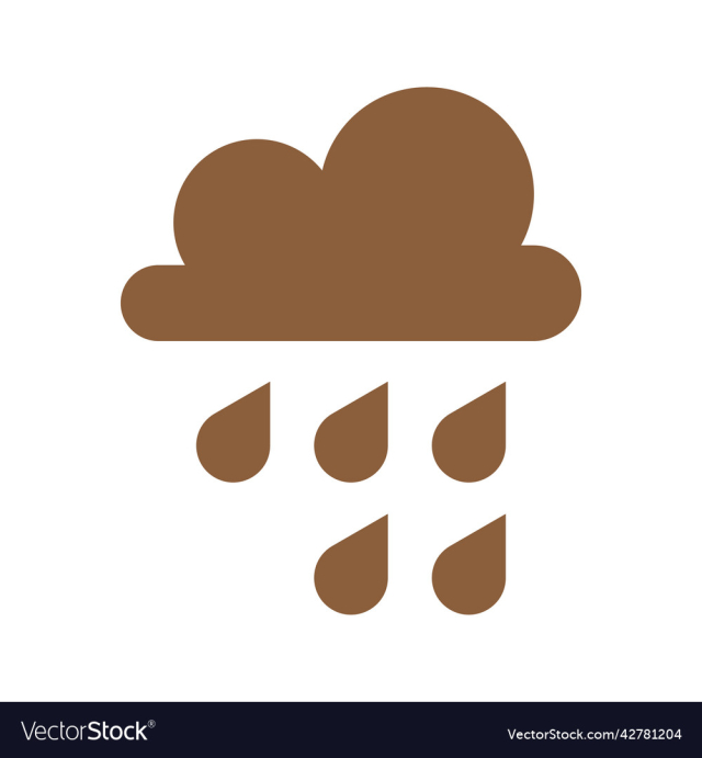 Free: brown rain solid icon or logo - nohat.cc