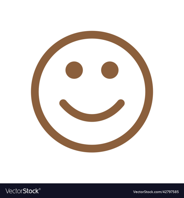 Free: brown smile line art icon - nohat.cc