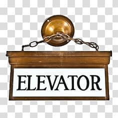 Free: Brown wooden framed elevator signage illustration, NY Elevator ...