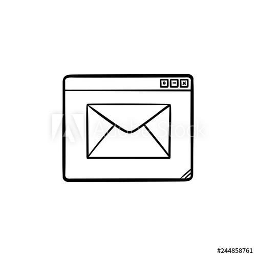 Free: Browser window with message hand drawn outline doodle icon - nohat.cc