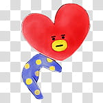 Free: Bt Painted Characters, heart illustration transparent background ...