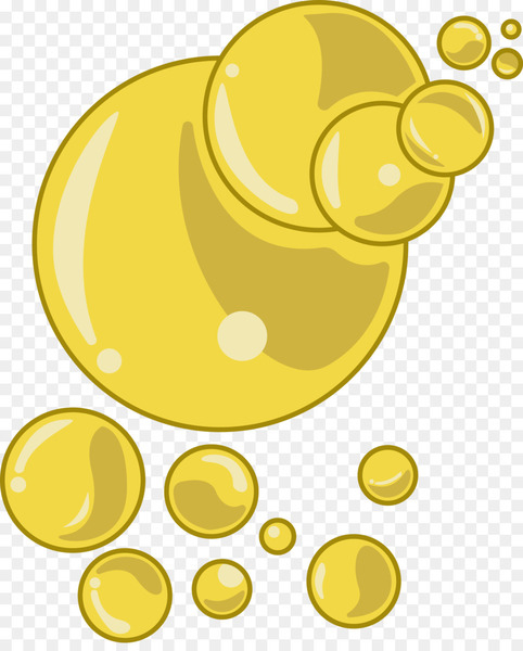 Free: Bubble Cartoon Drawing Clip art - Yellow cartoon bubbles - nohat.cc