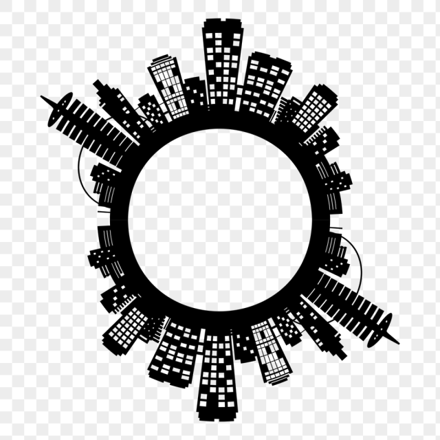 Free: Buildings silhouette png frame sticker, | Free PNG - rawpixel ...