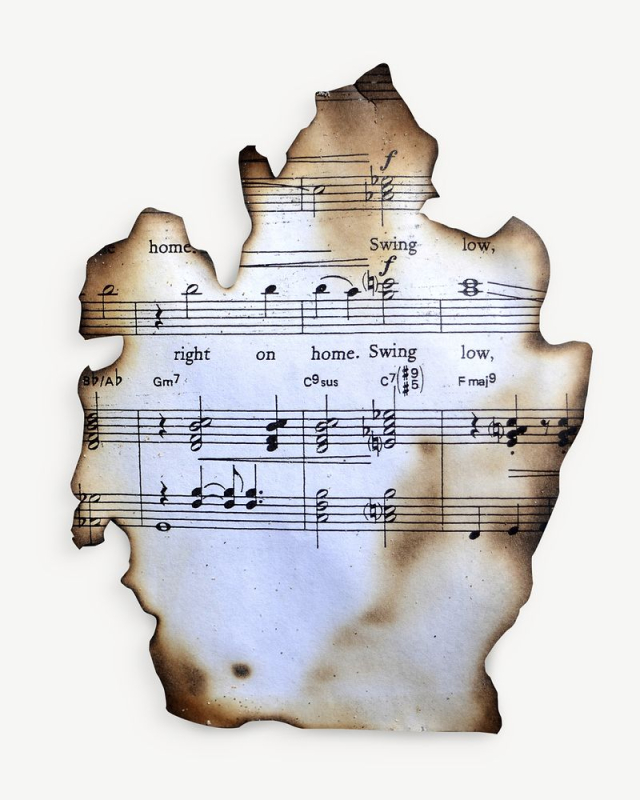 Free: Burnt music note collage element | Free PSD - rawpixel - nohat.cc