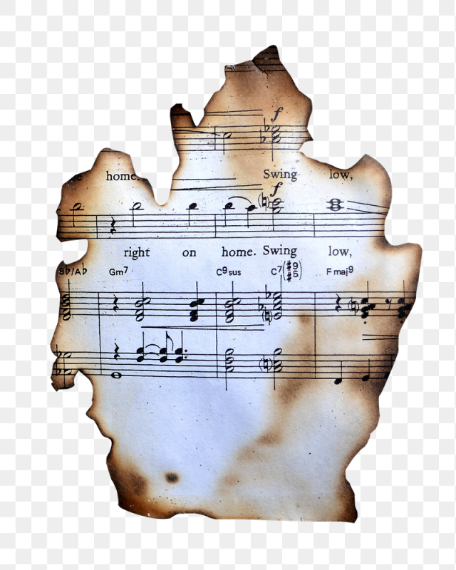 Free: Burnt music note png sticker, | Free PNG - rawpixel - nohat.cc