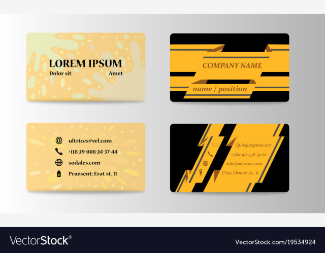 Free: Business card design with logo vector image - nohat.cc