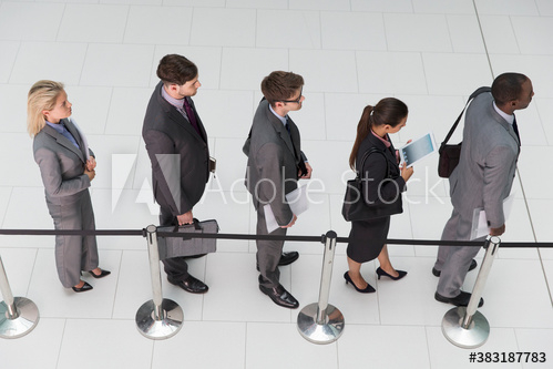 Free: Business people waiting in queue - nohat.cc