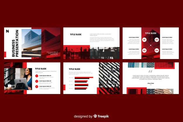 Free: Business presentation slides with photo Free Vector - nohat.cc