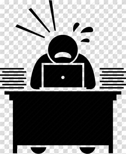 Free: Busy, office, overloaded, paperwork, stress, too much, work icon ...