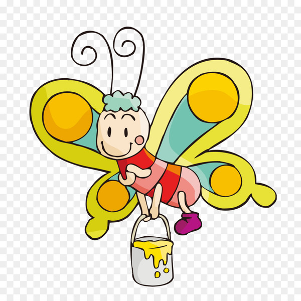 Free: Butterfly Insect Vector graphics Cartoon Portable Network ...