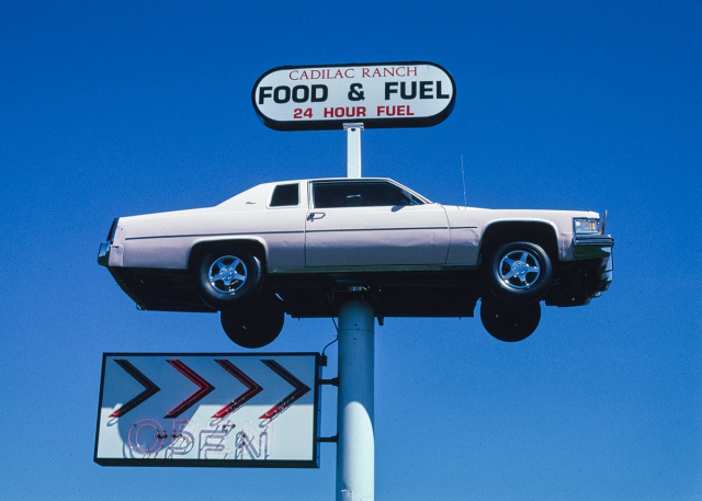 Free: Cadillac Ranch food & fuel sign, Route 95,… | Free public domain ...
