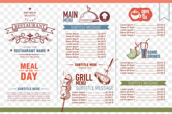 Free: Cafe Menu Restaurant - Color menu design of restaurant - nohat.cc