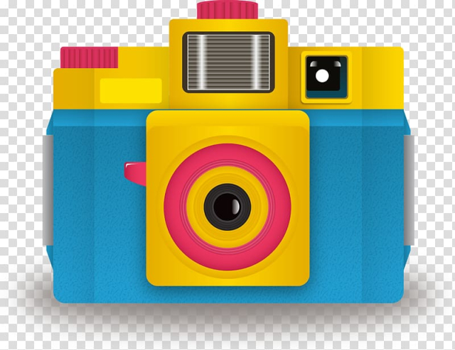 Free: Camera, Cartoon color camera material transparent background PNG ...
