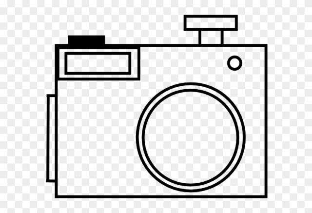 Free: Camera Clipart Outline - Black And White Outline Camera - nohat.cc