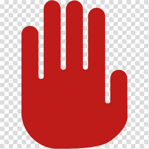 Free: Cancel, danger, error, forbidden, red hand, stop signal ...