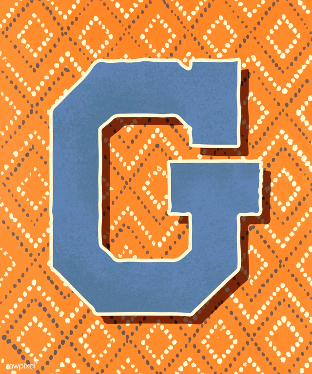 Free: Capital letter G vintage typography style | Free stock vector ...