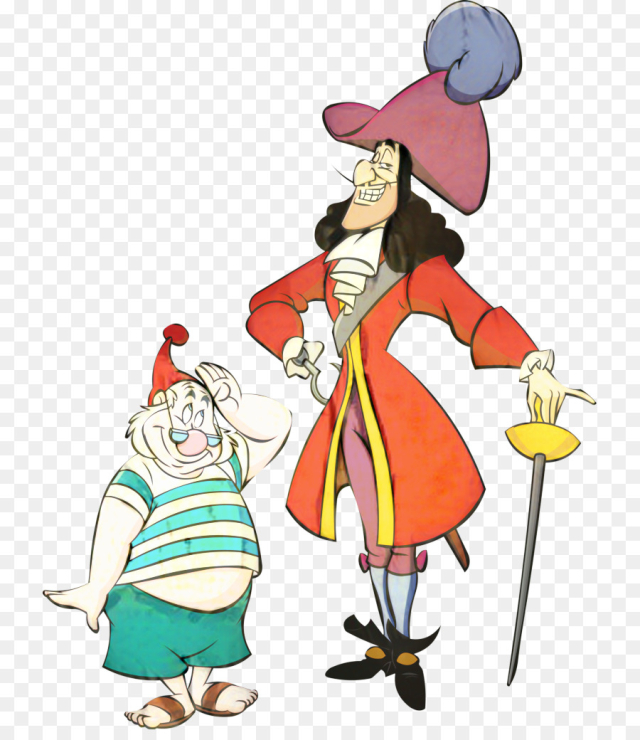 Free: Captain Hook, Peter Pan, Smee, Cartoon, Costume Design PNG - nohat.cc