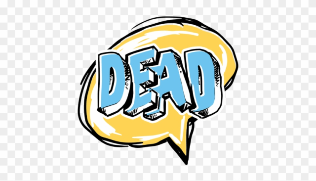 Free: Cartoon Dead Slang Word Transparent Background - Dead Cartoon ...