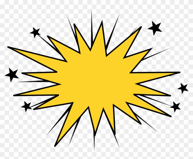 Free: Cartoon Explosion Boom Png For Kids - Border Circle Outlines ...