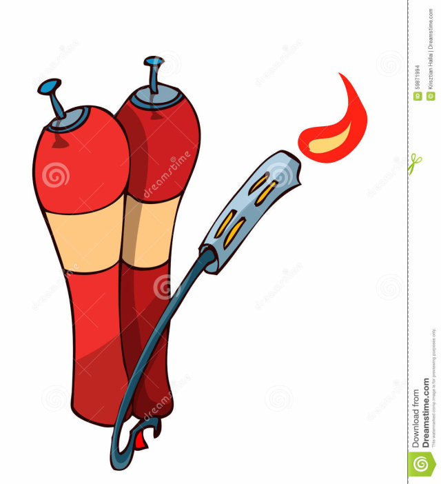 Free: Cartoon Flamethrower. stock vector. Illustration of hand ...