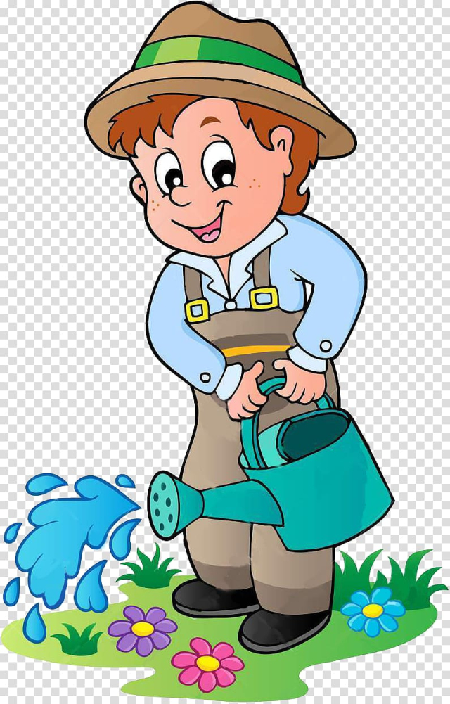 Free: Cartoon Gardening, Animation transparent background PNG clipart ...