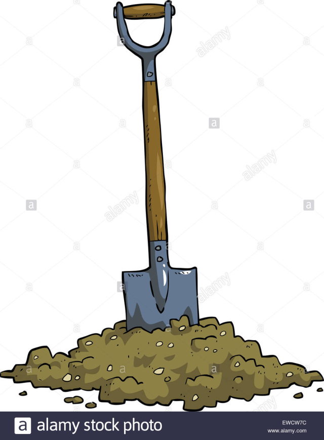 Free: Cartoon shovel in the ground Stock Photo: 84491104 - Alamy - nohat.cc