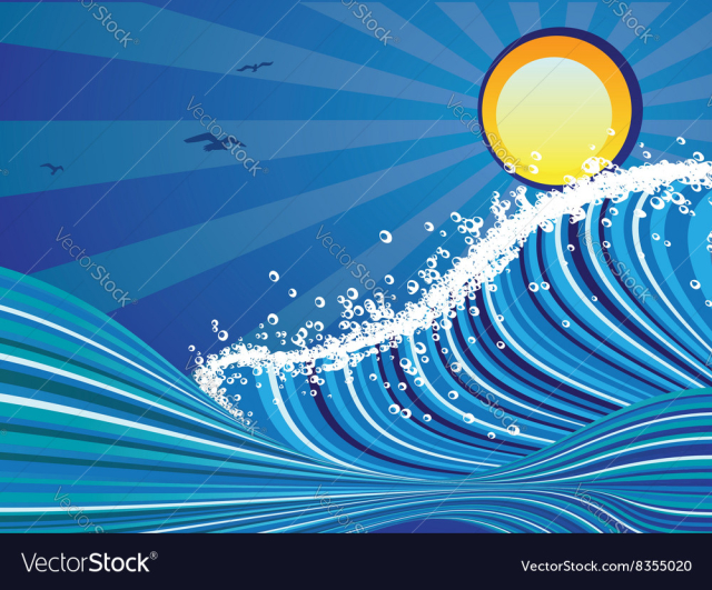 Free: Cartoon Stormy Sea2 vector image - nohat.cc