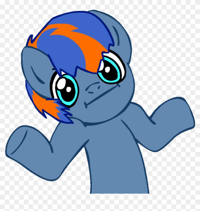 Free: Cartoon Thunder Cloud For Kids - Pony Shrug - nohat.cc