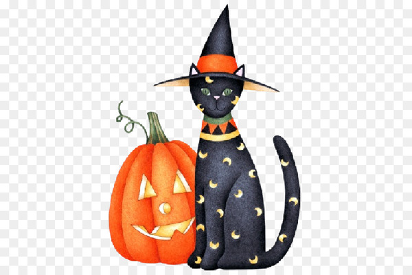 Free: Cat Halloween Clip art GIF witch - Cat - nohat.cc