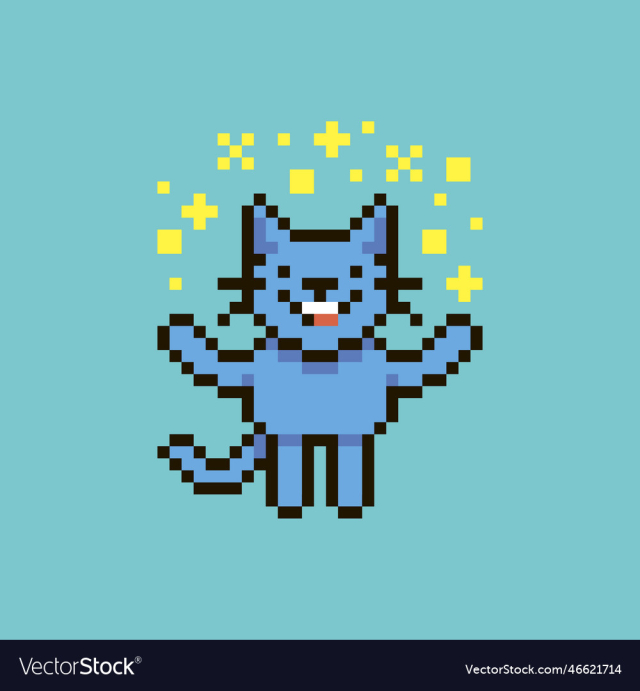 Free: cat showing a magical glow overhead - nohat.cc