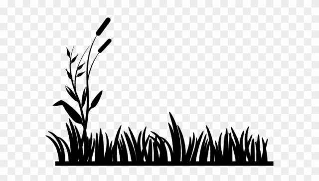 Free: Cattail Clip Art At Clker - Grass Vector Silhouette Png - nohat.cc