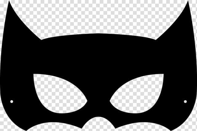 Free: Catwoman Batgirl Batman Mask Dress-up, mask transparent ...