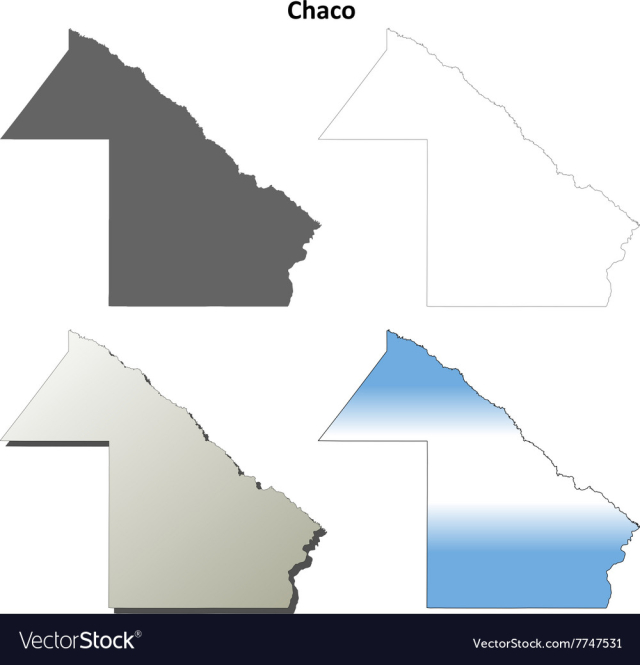 Free: Chaco blank outline map set vector image - nohat.cc