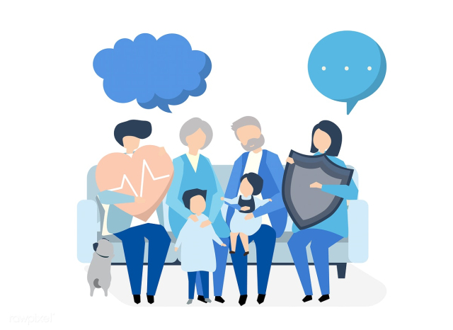 Free: Characters of an extended family with healthc.. | Free stock ...