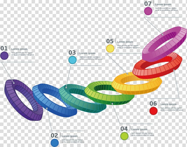 Free: Chart Infographic 3D computer graphics, three-dimensional ring ...