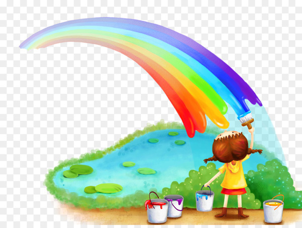 Free: Chasing Rainbows Color Wallpaper - Children album - nohat.cc
