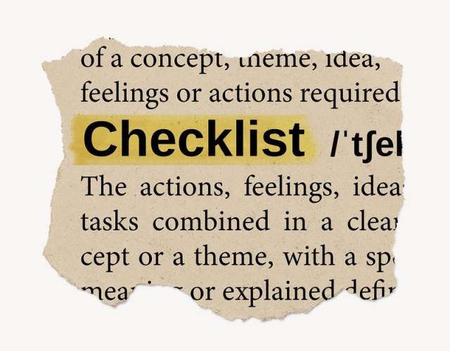 Free: Checklist ripped dictionary, editable word | Free PSD - rawpixel ...
