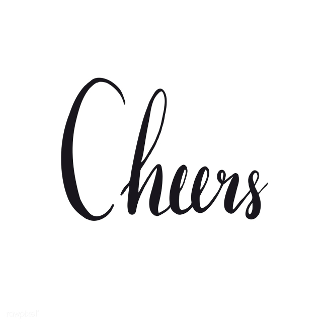 Free: Cheers typography wording style vector | Free stock vector ...