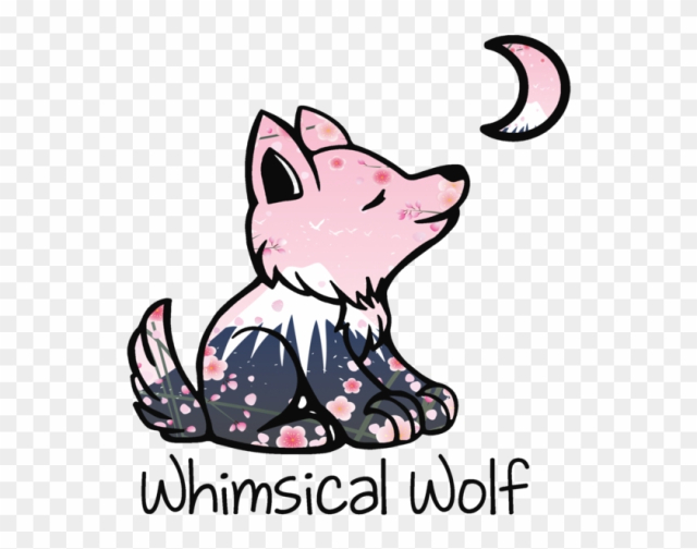 Free: Cherry Blossom - Whimsical Wolf - nohat.cc