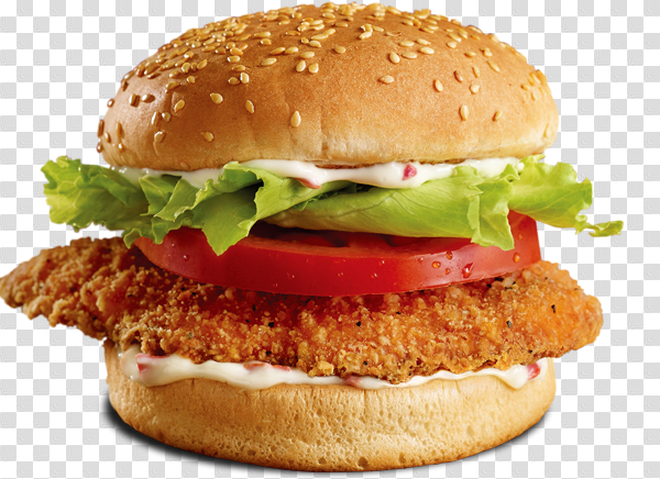 Free: Chicken Burger PNG Picture - nohat.cc
