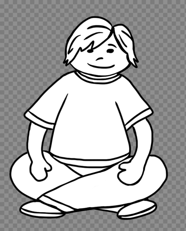Free: Child sitting criss cross clipart transparent stock - RR ...