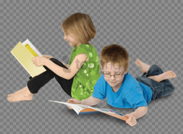 Free: children reading png PNG image with transparent background ...