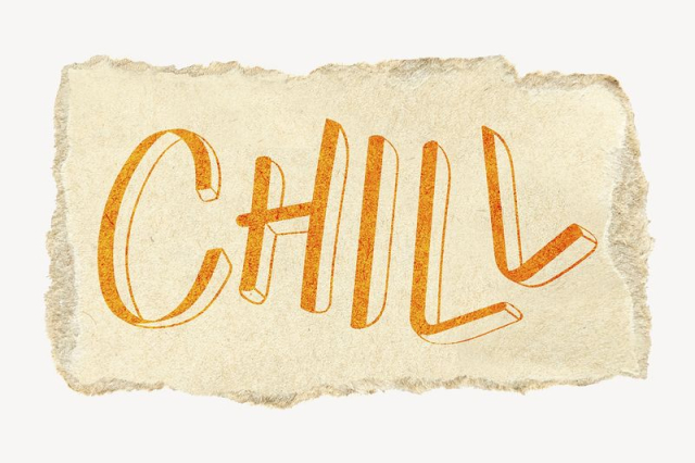 Free: Chill word, torn craft paper | Free PSD - rawpixel - nohat.cc