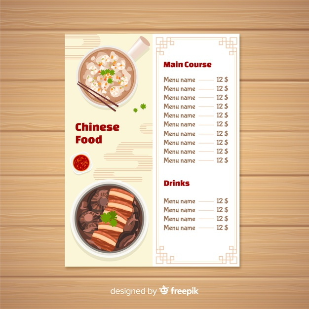 Free: Chinese food dishes flyer template - nohat.cc