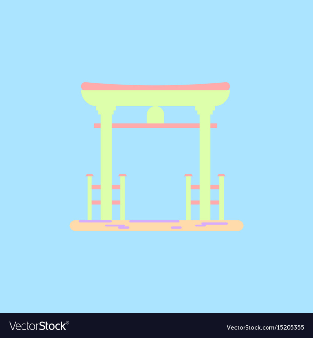 Free: Chinese gate vector image - nohat.cc