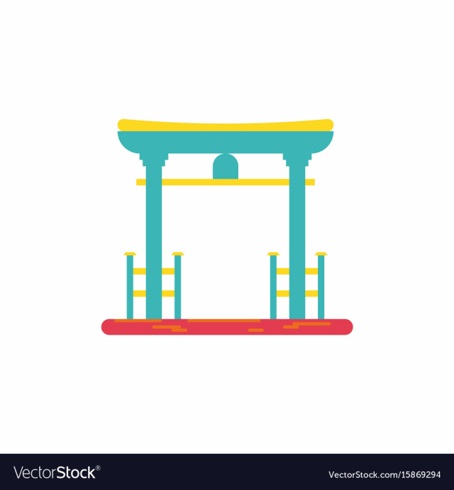 Free: Chinese gate vector image - nohat.cc