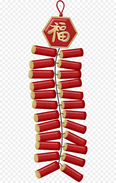 Free: Chinese New Year Firecracker Chinese calendar Clip art - Chinese ...