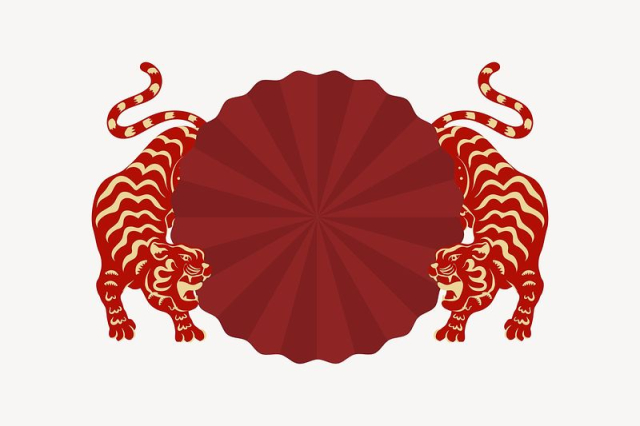 Free: Chinese tiger frame, new year | Free Vector - rawpixel - nohat.cc